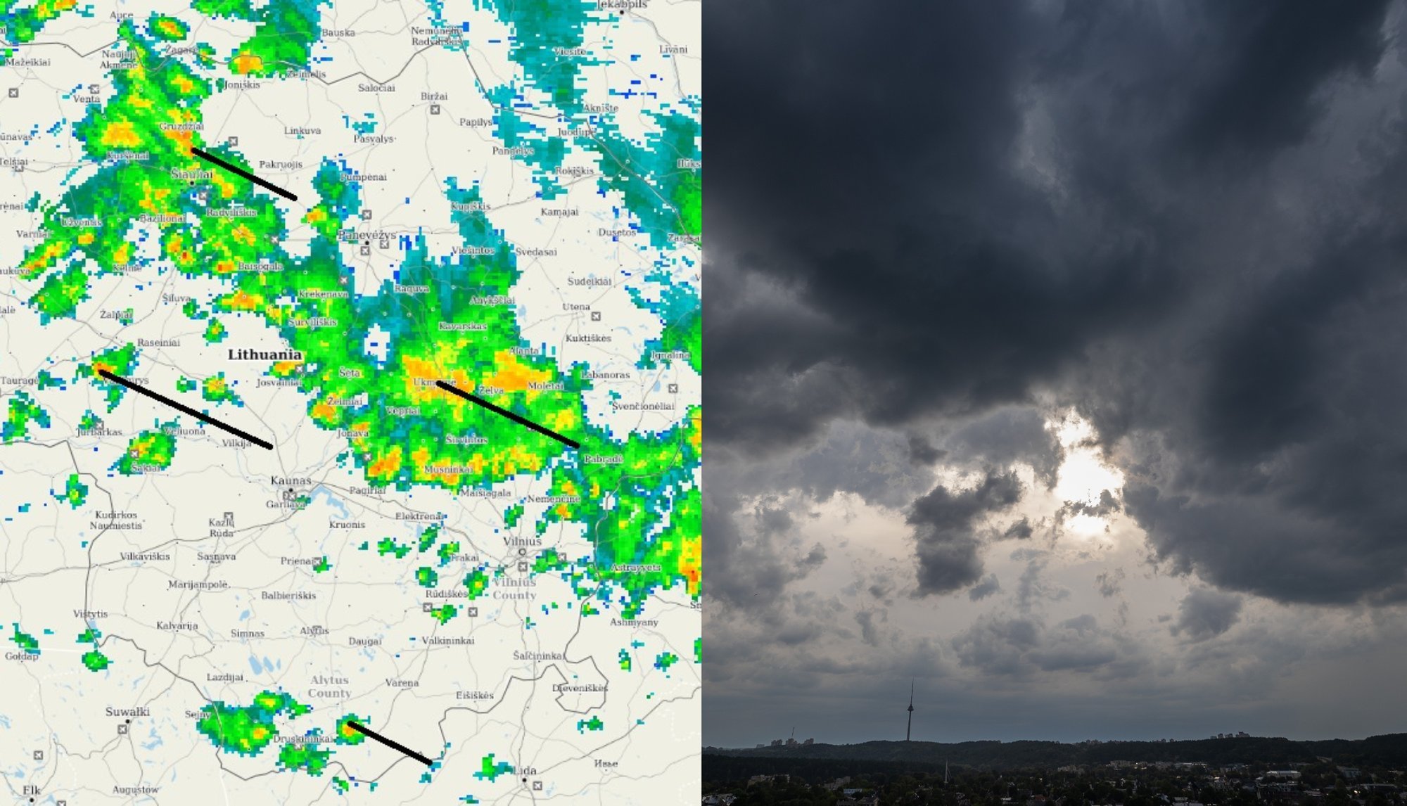 Dėl audros Vilniuje nepravažiuoja dviejų maršrutų autobusai, sinoptikai ...