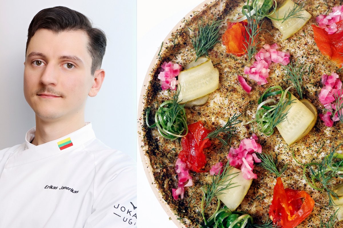 Viešbučio restorano virtuvei vadovaujantis Erikas Janerikas pasidalijo lašinukų karpačio idėja ...