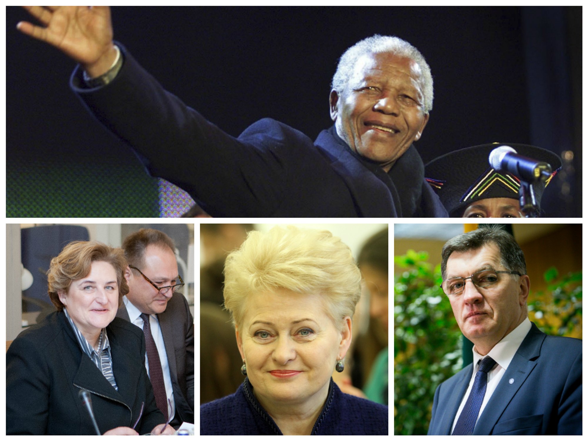 Šalies vadovai pareiškė užuojautą dėl N.Mandelos mirties - Delfi