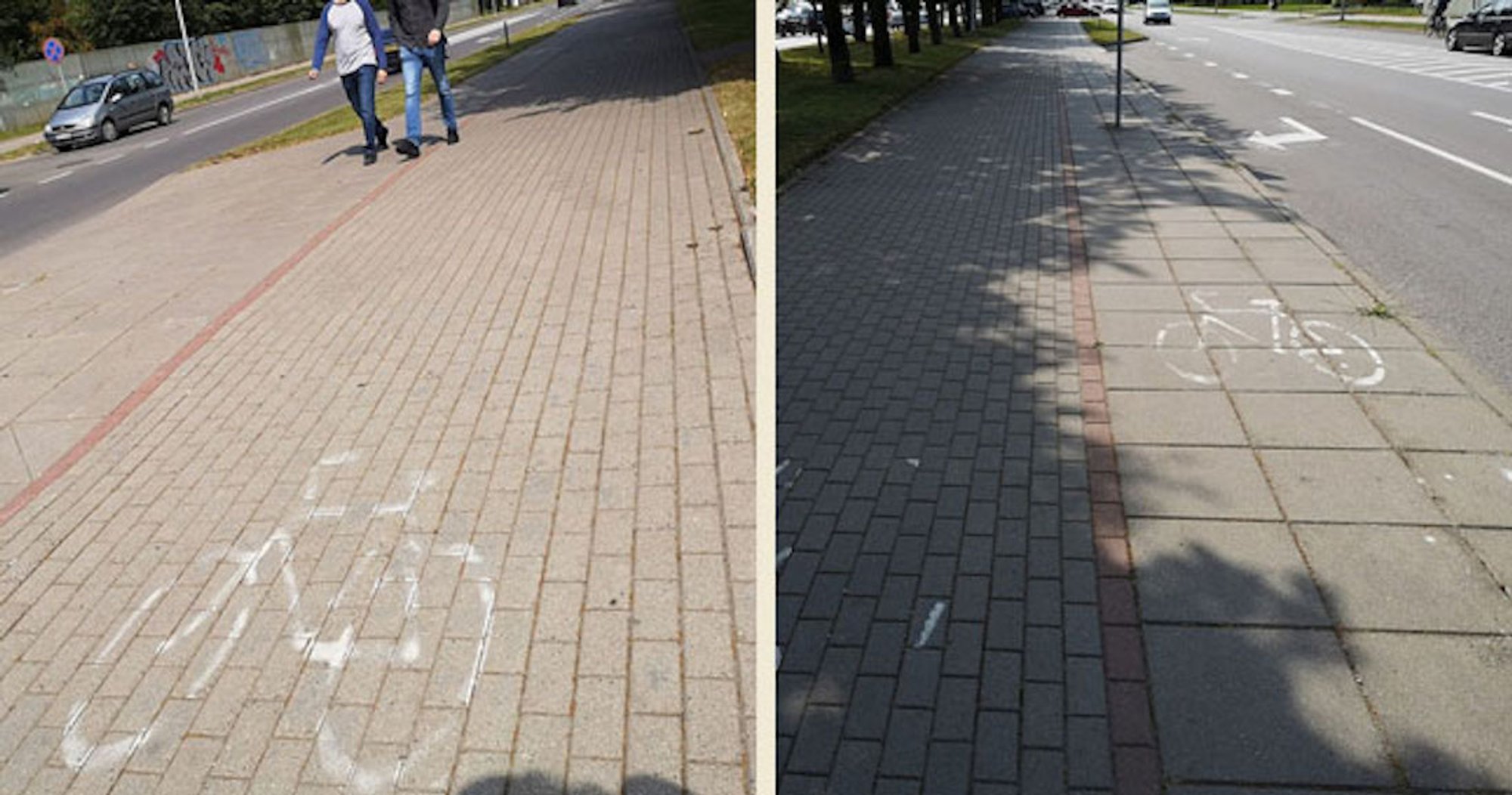 Rebusas Klaipėdoje: dviračių takas – pėsčiųjų juostoje - Delfi miestai