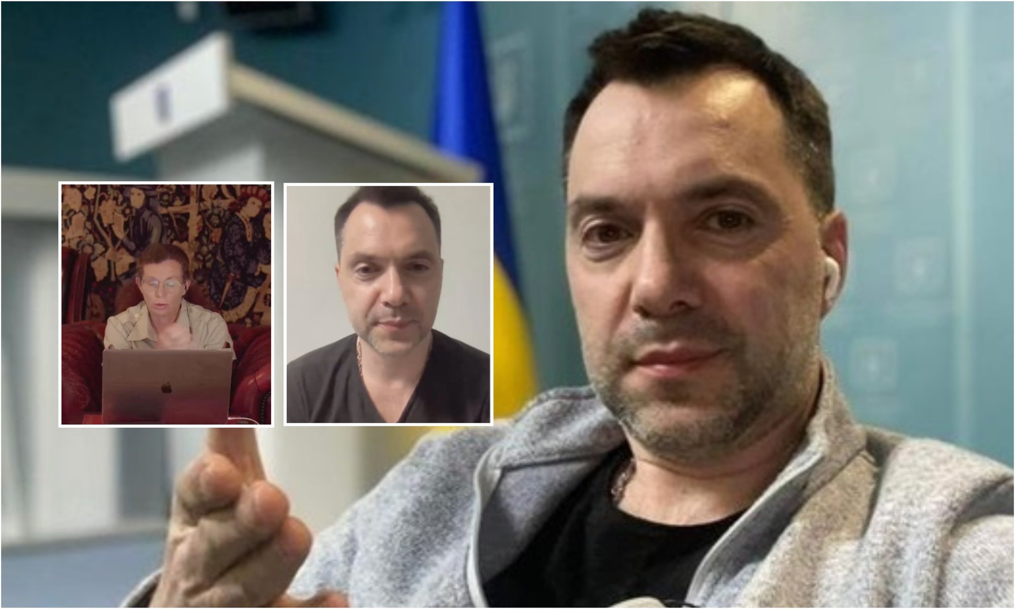 Arestovičius eteryje netikėtai nusimetė marškinėlius: vedėja trumpam ...