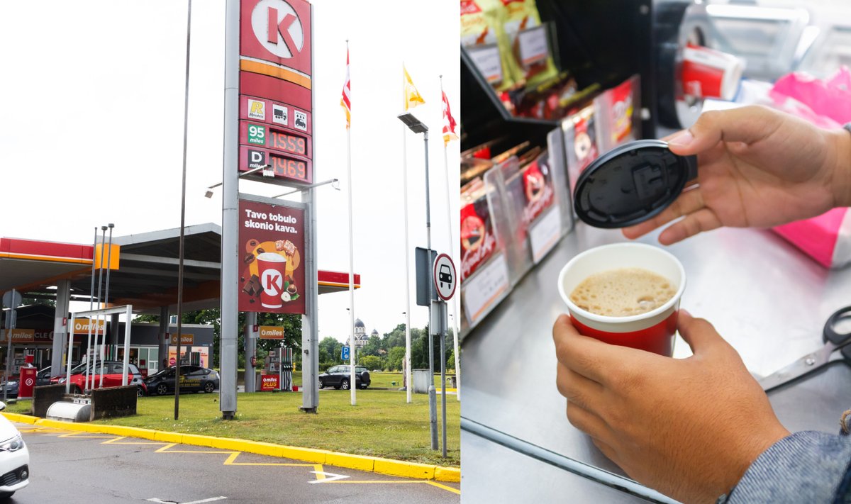 „Circle K“ degalinėse pakeisti kavos puodelių dydžiai - Delfi verslas