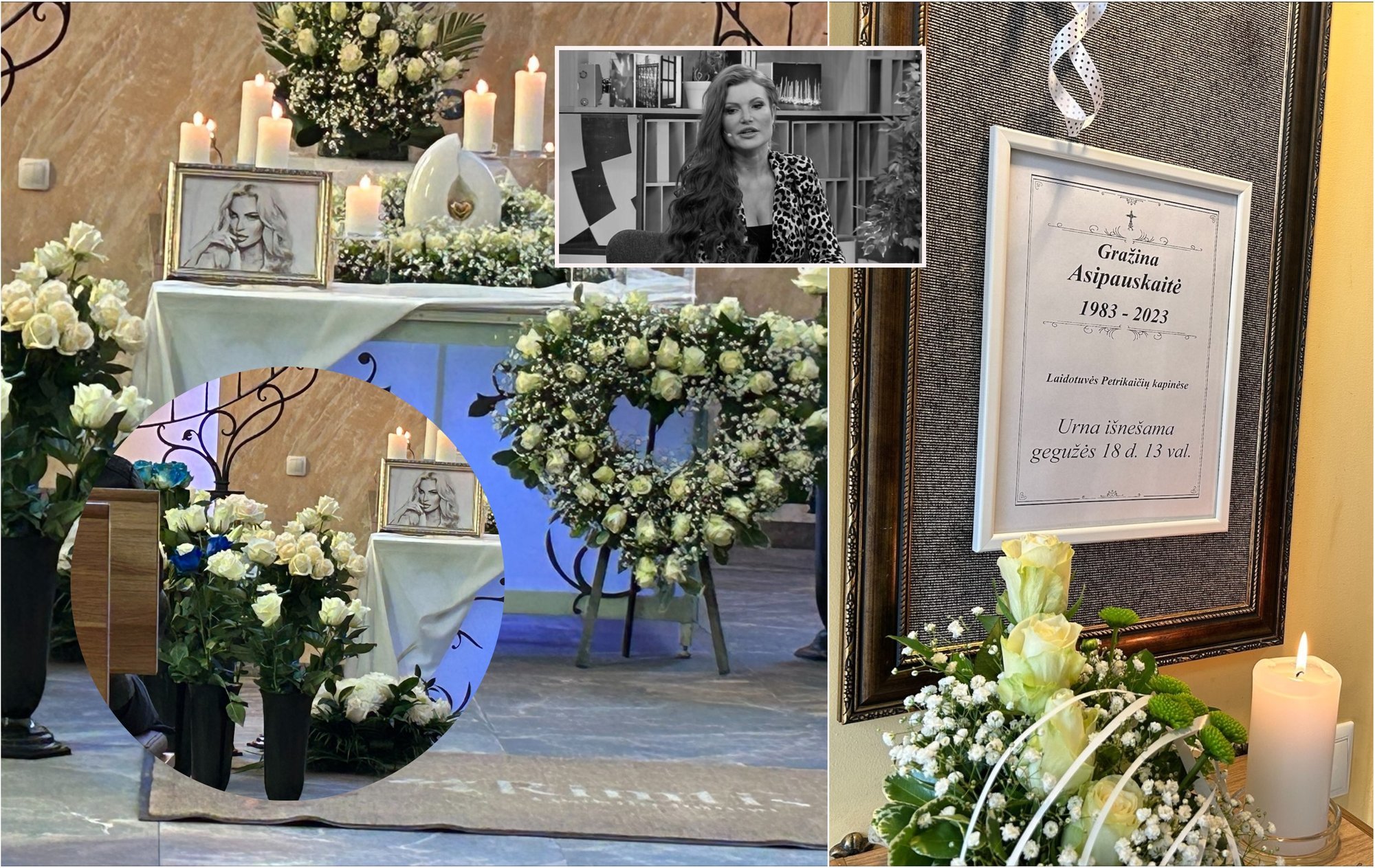 Gyvūno narve rasta negyva mediumė Gražina Asipauskaitė išlydima į ...