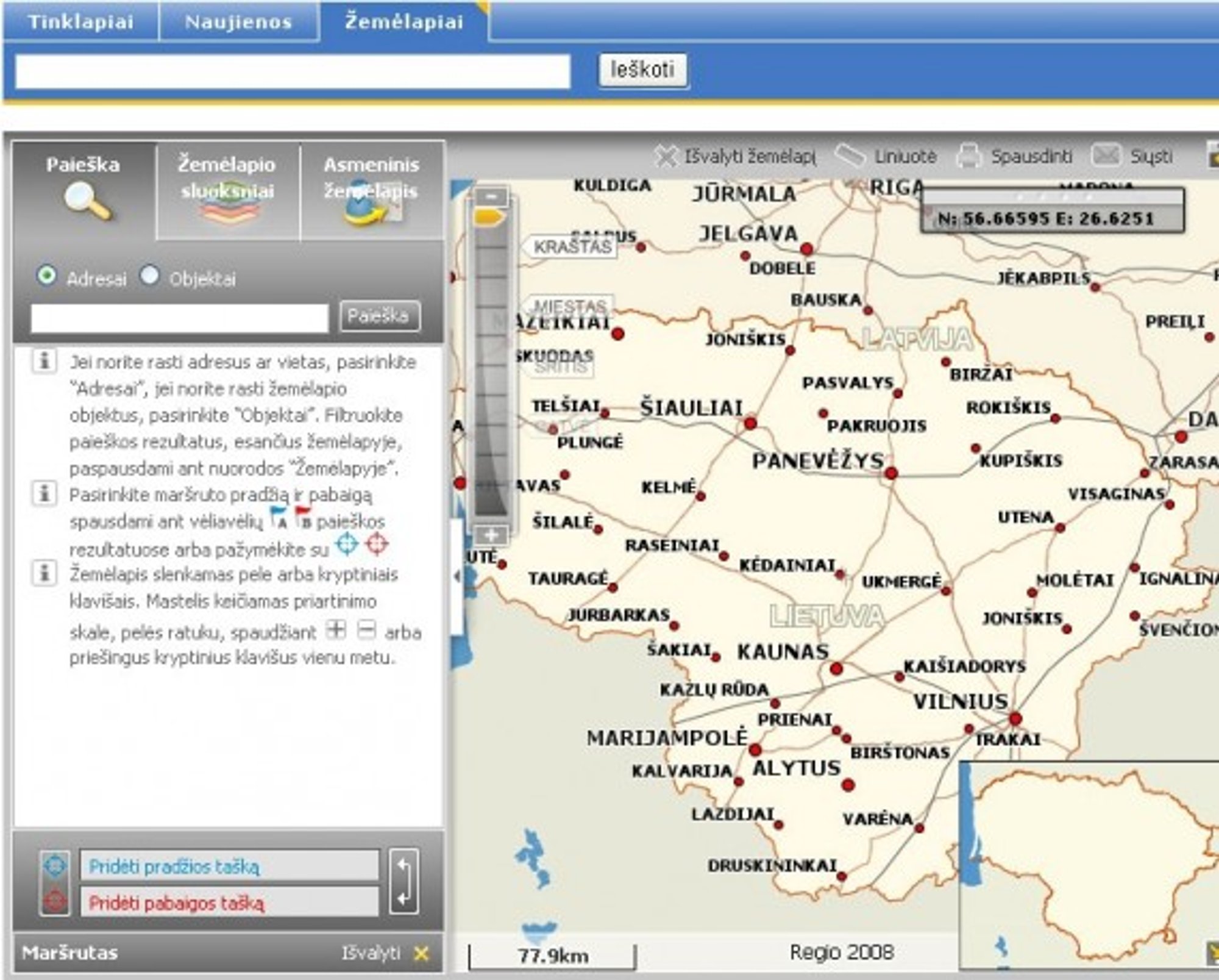DELFI pristato interaktyvų žemėlapį maps.delfi.lt - Delfi verslas