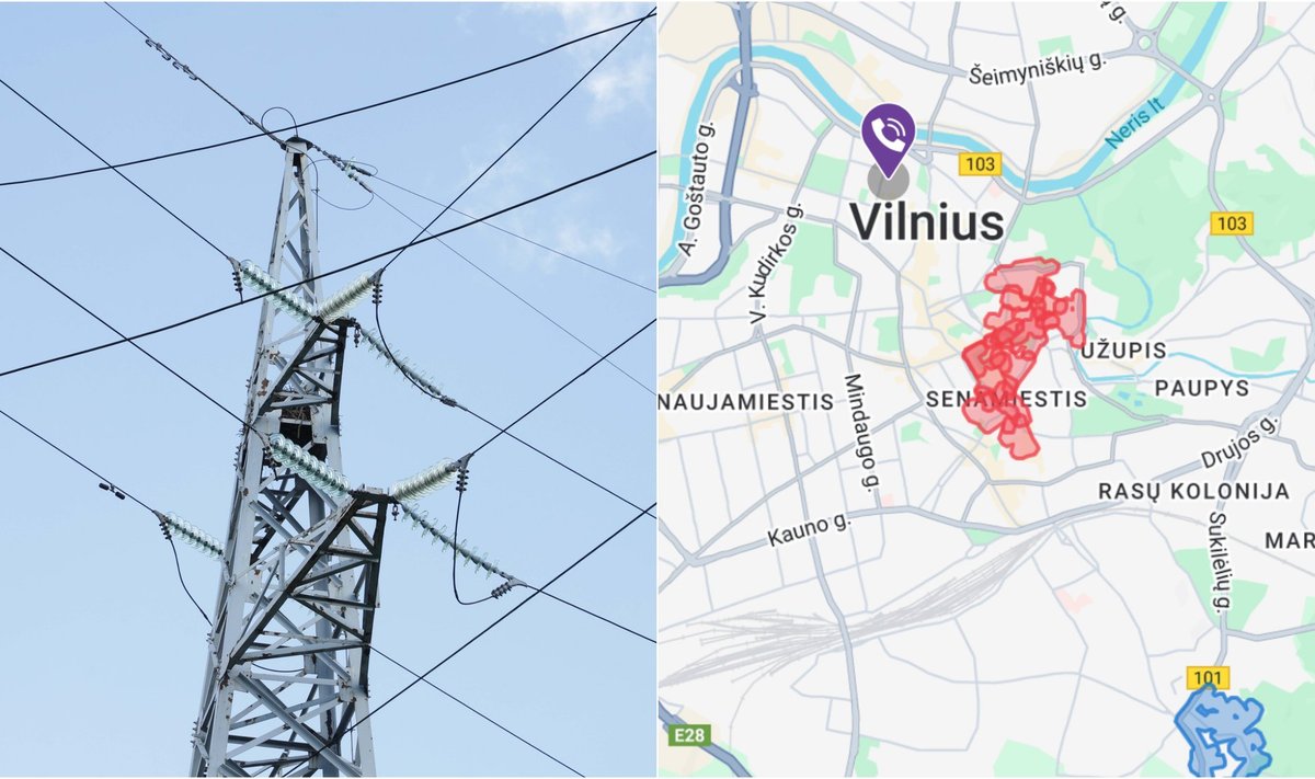 Vilniuje – elektros gedimas: dalis klientų Senamiestyje ir Užupyje liko ...