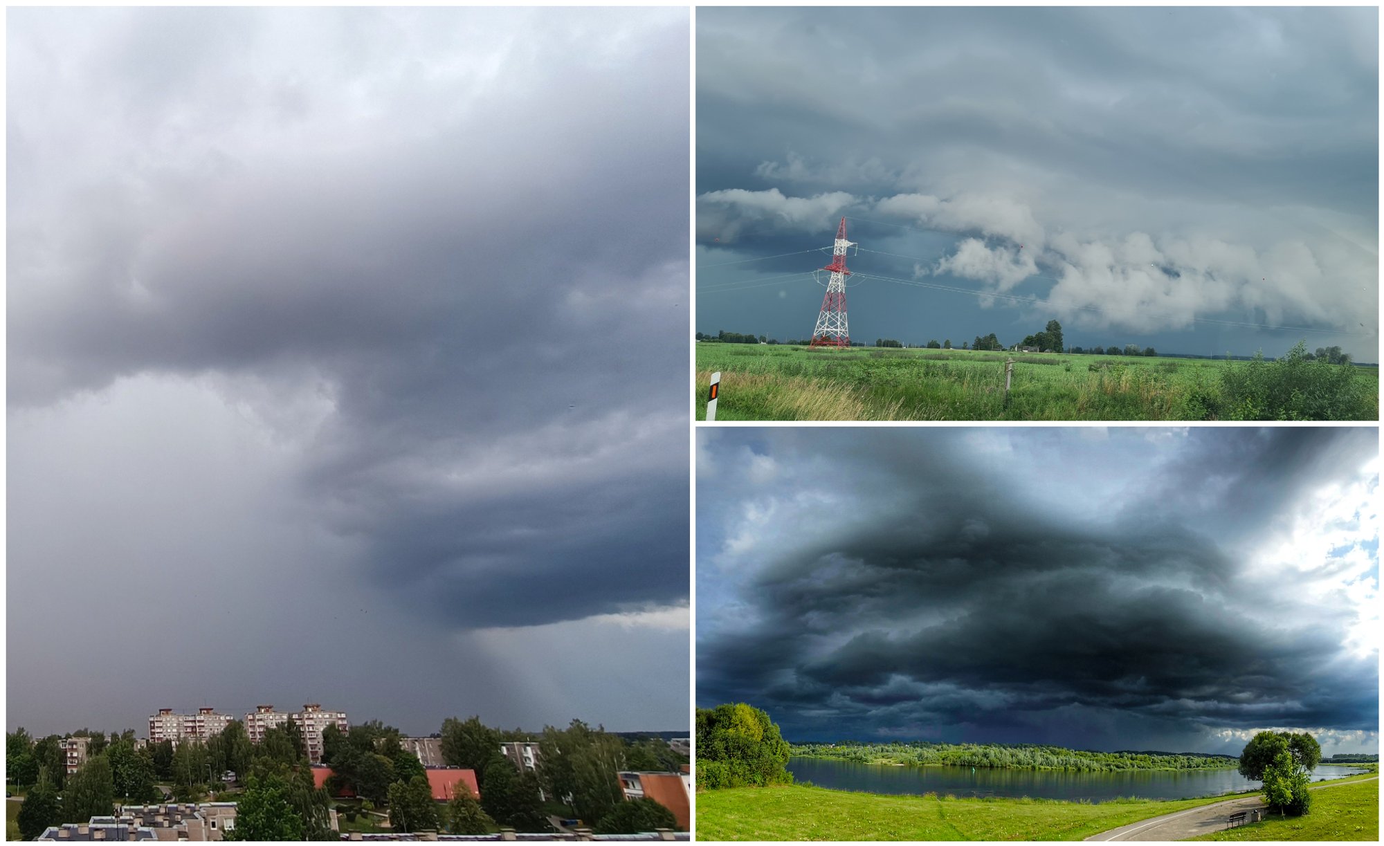Dar ne pabaiga? Žmonės dalinasi, kur slenka audrų debesys - Delfi