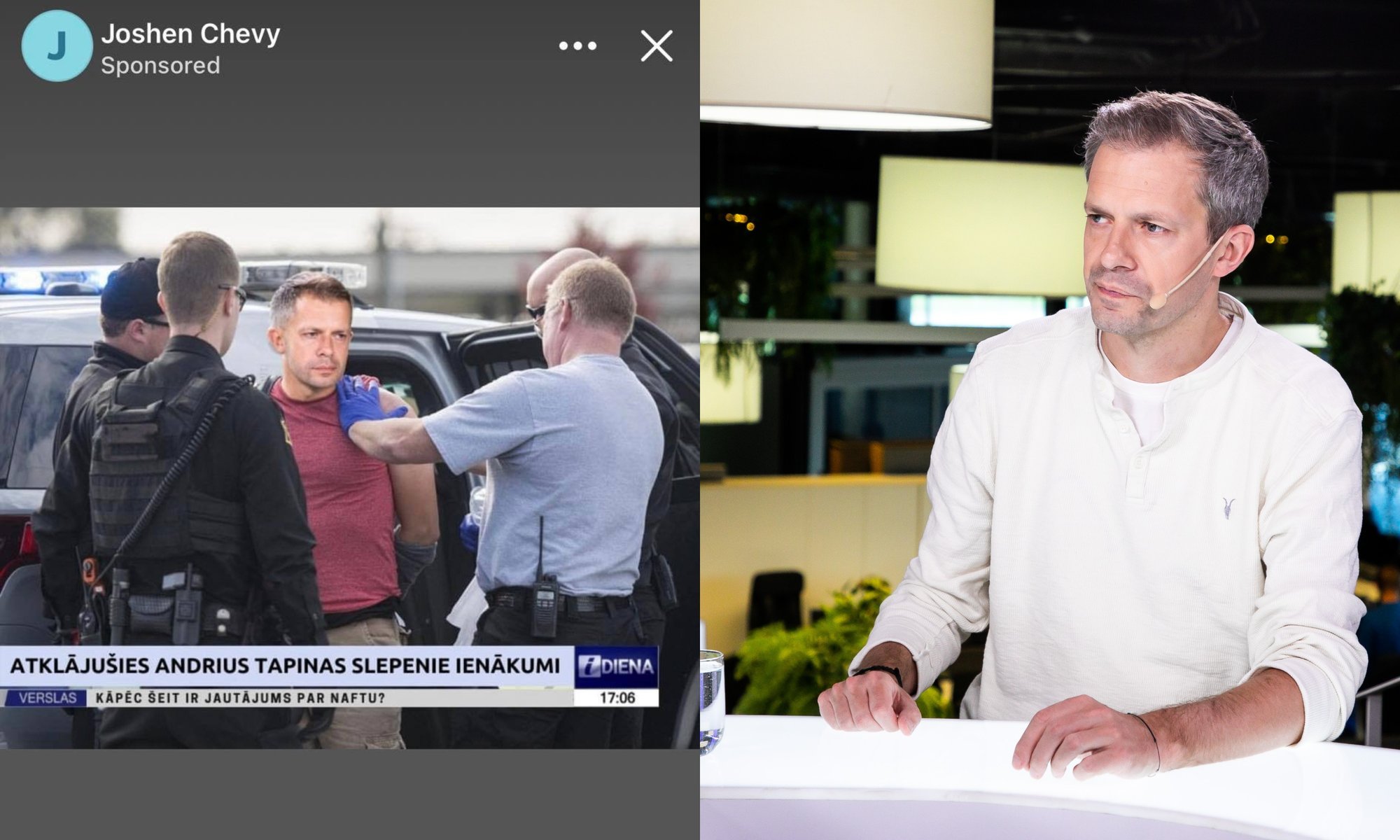Andrius Tapinas apie platinamą su juo susijusią melagingą žinią ...