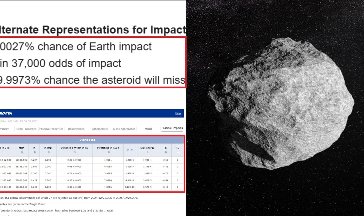 NASA ir ESA tarnybos pateikė verdiktą dėl „miestų žudiku“ praminto ...
